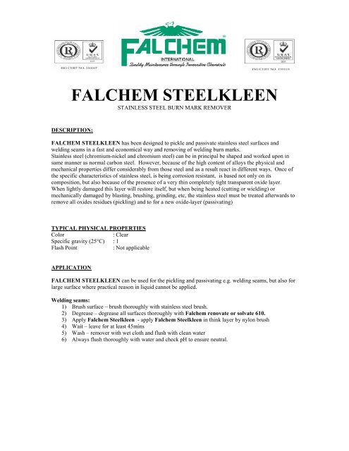 FALCHEM STEELKLEEN