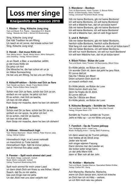Einsingzettel 2010_100103 - Loss mer singe