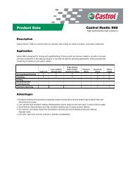 Product Data Product Data Castrol Honilo 981