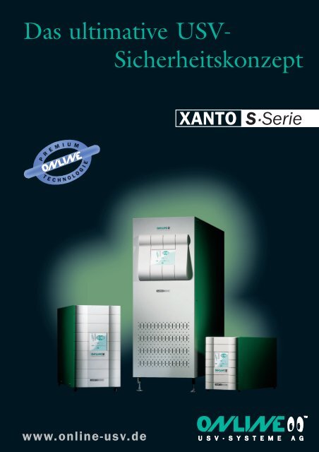 Datenblatt XANTO S-Serie - Online USV Systeme