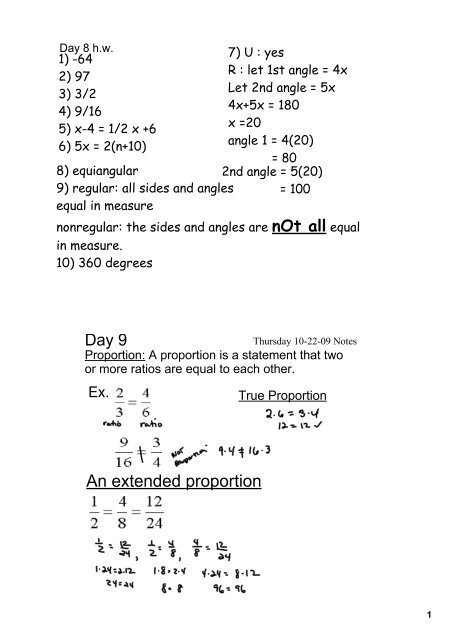 An extended proportion