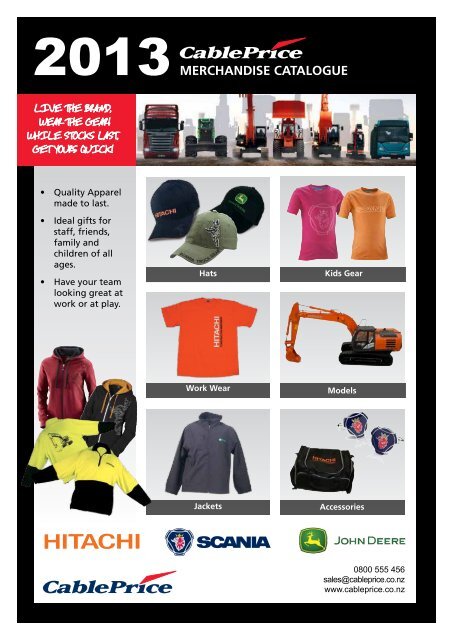 MERCHANDISE CATALOGUE - CablePrice