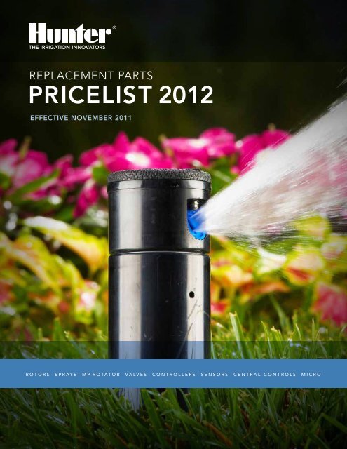 PRICELIST 2012 - Hunter Industries