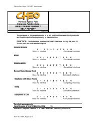 BRIEF PAIN INVENTORY - Endo