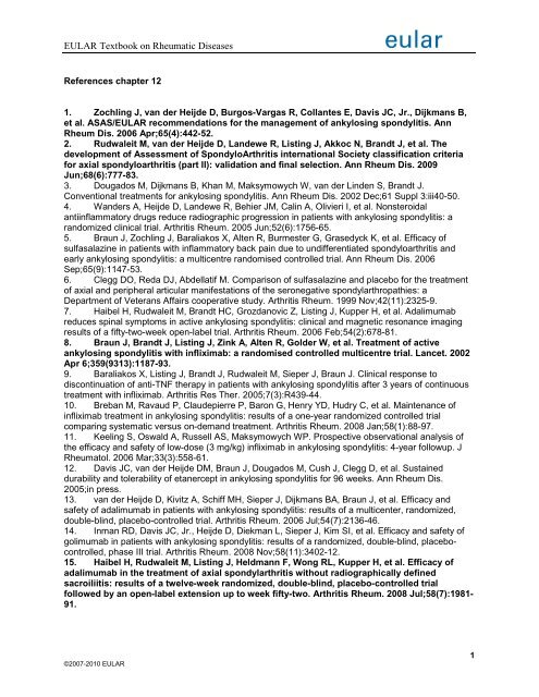 EULAR Textbook on Rheumatic Diseases