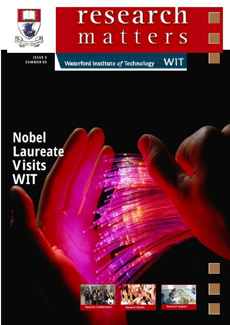Nobel Laureate Visits WIT - Waterford Institute of Technology