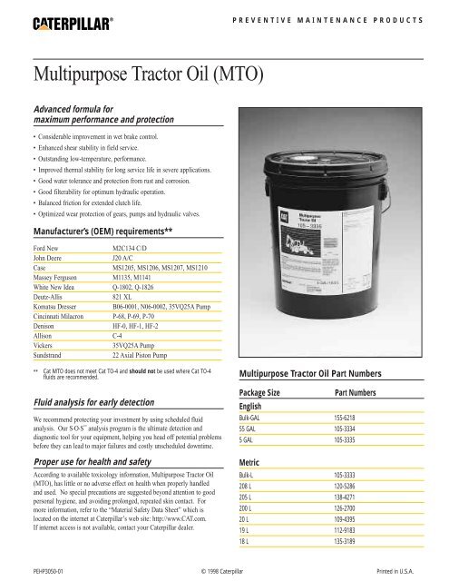 PREVENTIVE MAINTENANCE PR