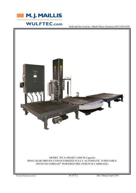 Click here to see the Spec Sheet - Marsh Micro Systems