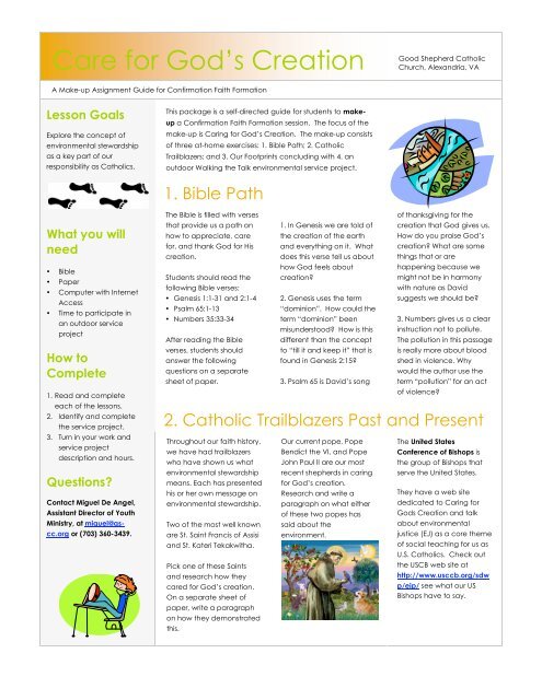 Care For Gods Creation