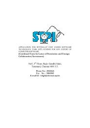 Softex Form Format - Chennai