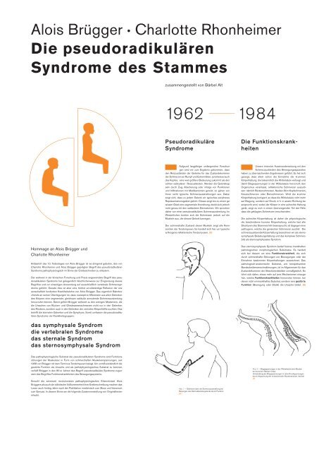 Die pseudoradikulÃ¤ren Syndrome des Stammes - BrÃ¼gger