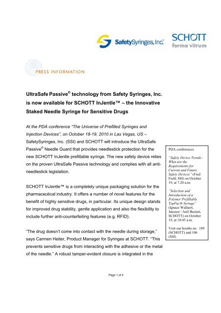 Download - SCHOTT North America