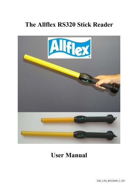 USER GUIDE for RS320 Yellow Stick Reader - Allflex Australia