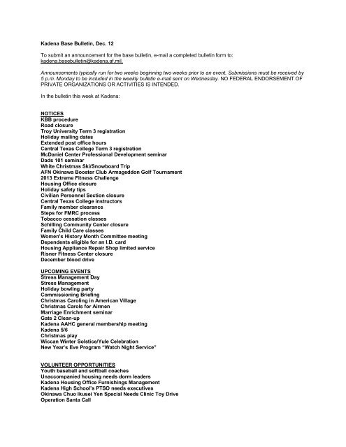 here. - Kadena Air Base