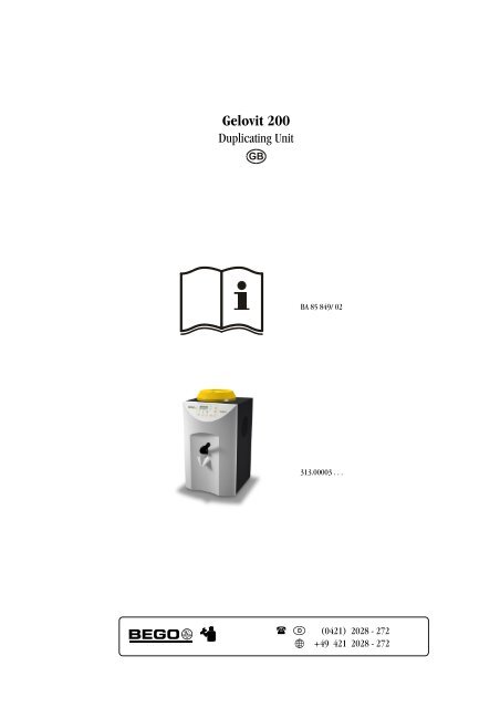 Gelovit 200 - Bego USA