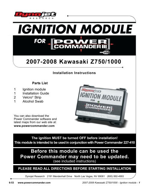 English Installation Guide - Power Commander