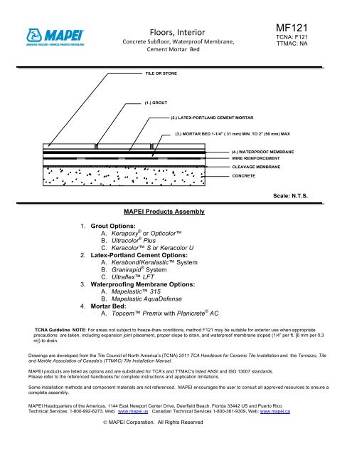 Floors, Interior - Mapei