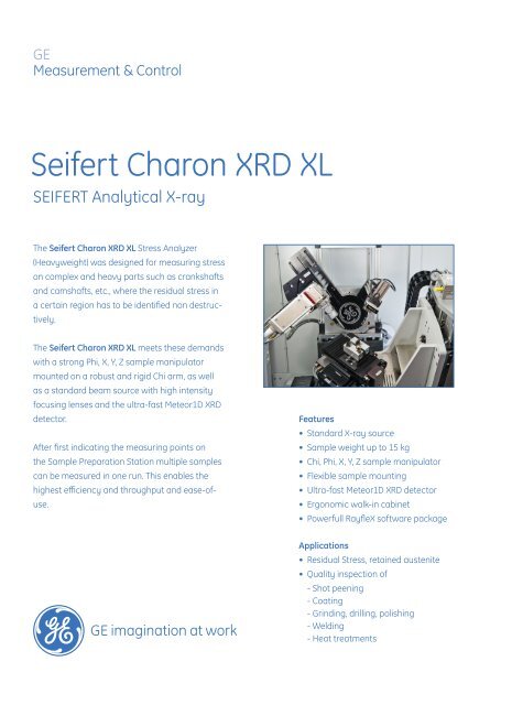 Seifert Charon XRD XL - GE Measurement & Control