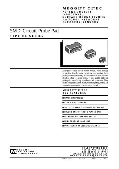 SMD Circuit Probe Pad