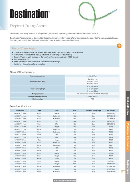 Peripheral Guiding Sheath