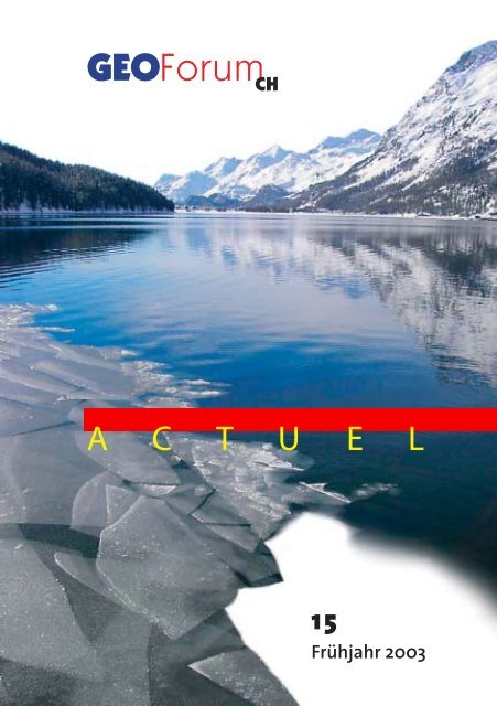 GEOforumCH - Platform Geosciences