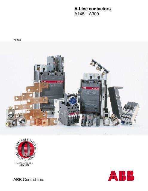 ABB Control Inc. A-Line contactors A145 â A300 - Piti Group