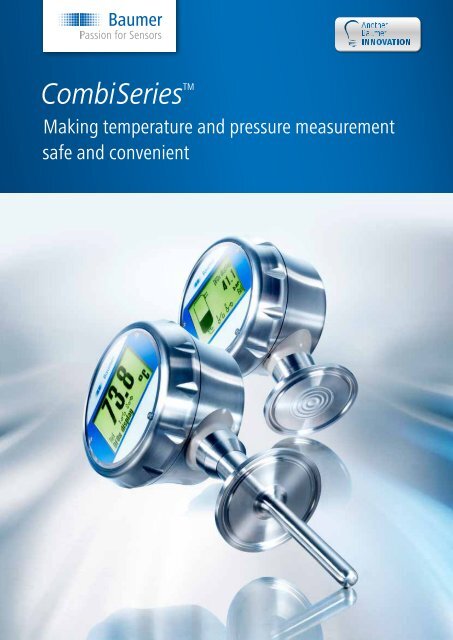 Pressure- / Temperature measurement - CombiSeries - Baumer Group