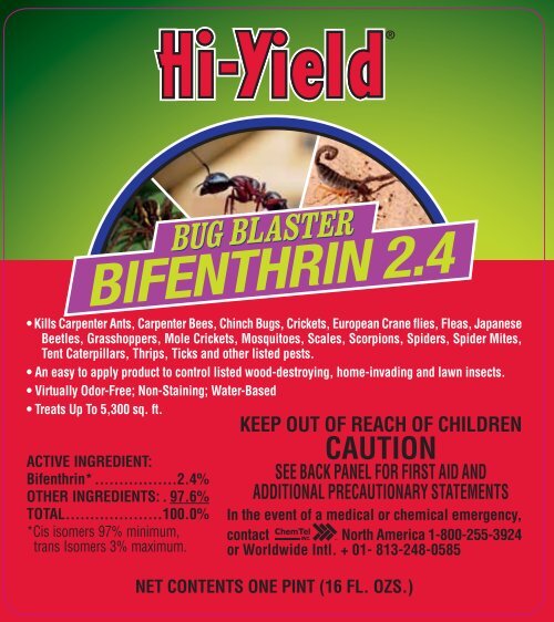 Label 32295 Bug Blaster 2.4 Bifenthrin Approve 3-7-13 - Fertilome