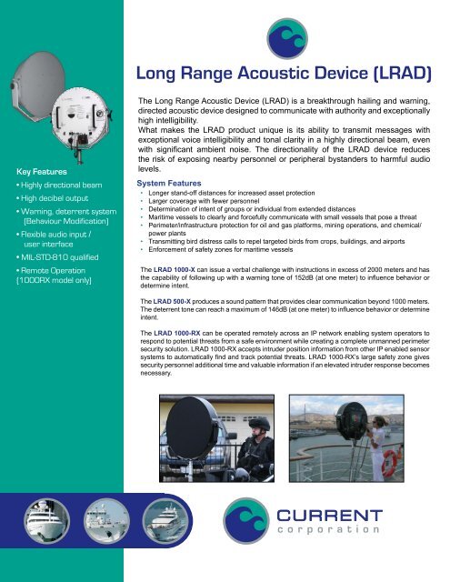 Long Range Acoustic Device (LRAD)