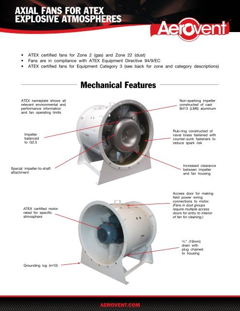 ATEX Fans for Hazardous Locations - Aerovent