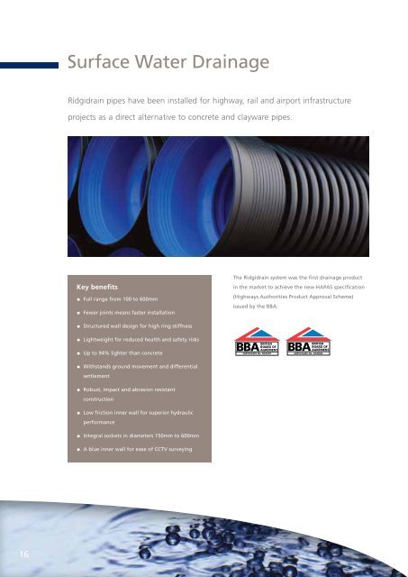 Surface Water Drainage - Polypipe