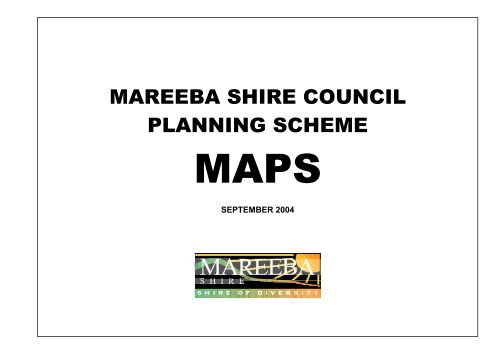 MAREEBA SHIRE COUNCIL PLANNING SCHEME