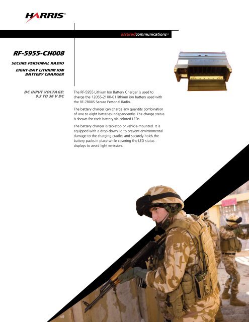 RF-5955-CH008 Secure Personal Radio Eight-Bay Lithium Ion ...