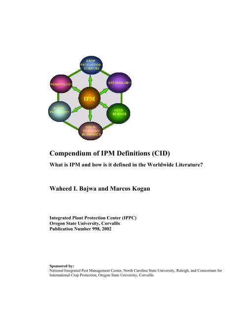 Compendium of IPM Definitions (CID) - Integrated Plant Protection ...