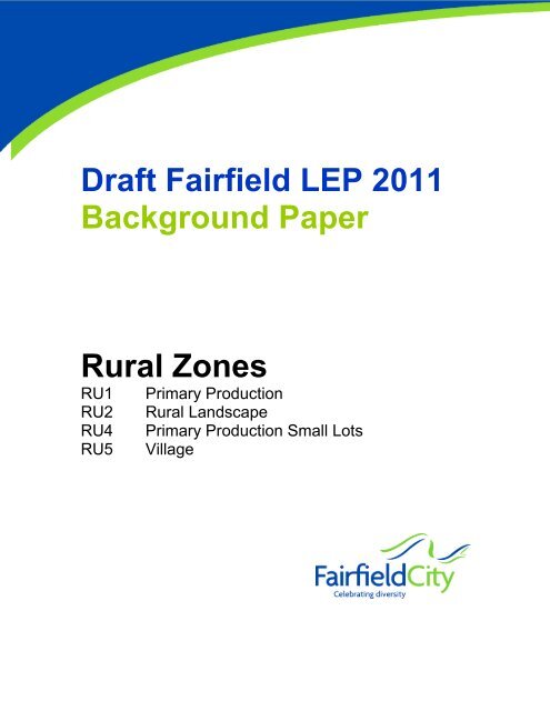 Rural Zones - Fairfield City Council - NSW Government