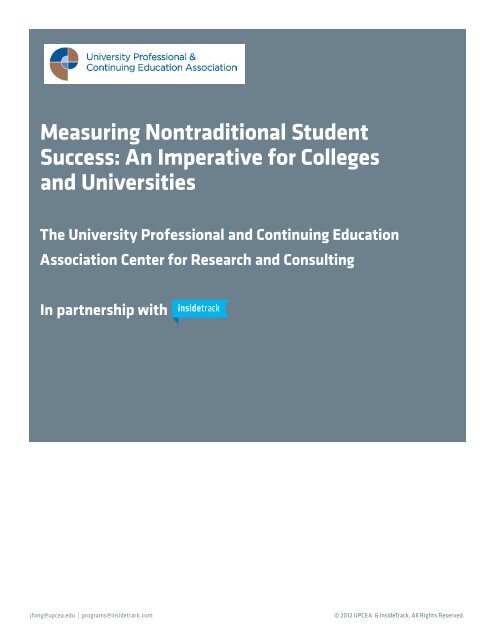Measuring Non Traditional Student Success