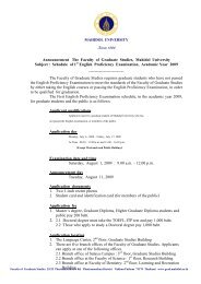 Example Template of Thesis Format - Mahidol University