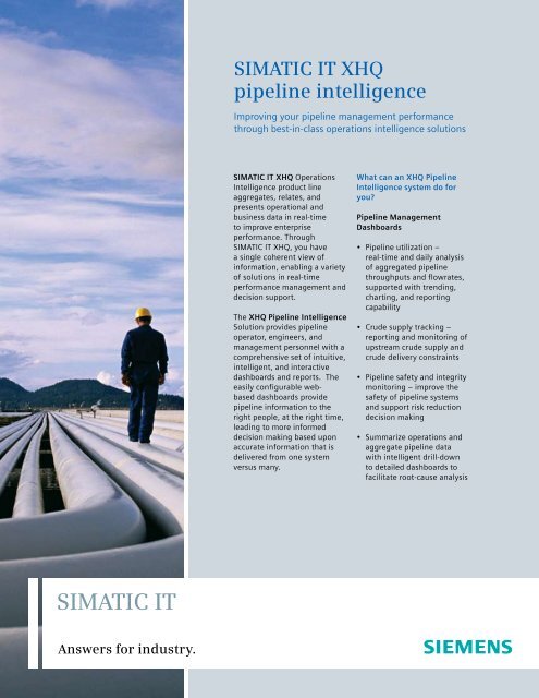 XHQ Pipeline Intelligence - Siemens