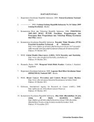 DAFTAR PUSTAKA Depkes RI, 1999. Pedoman dan Tata Laksana ...
