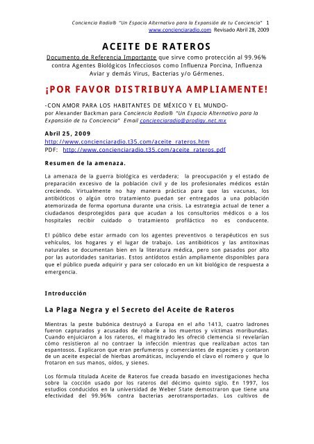 Aceite de rateros.pdf - Conciencia Radio