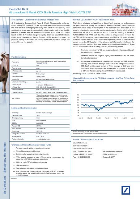 PDF Factsheet - ETFs - Deutsche Bank