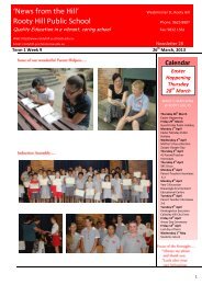 'News from the Hill' Rooty Hill Public School