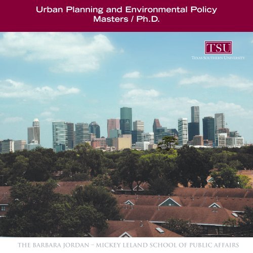 Urban Planning and Environmental Policy Masters / Ph.D.