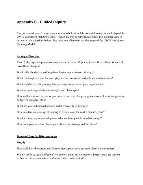 Federal Workforce Planning Model