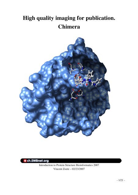 Chimera tutorial (pdf)