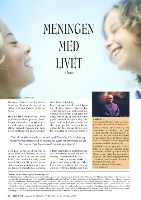 MENINGEN MED LIVET - Ildsjelen