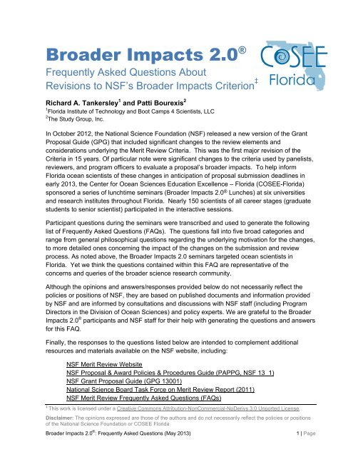 Broader Impacts 2.0