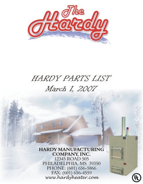 Hardy Outdoor Furnace/HardyWoodFurnaceParts.pdf - Willeke.com
