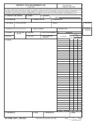 CONTRACT DATA REQUIREMENT