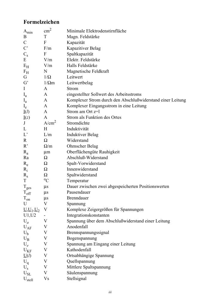 Formelzeichen Magazine